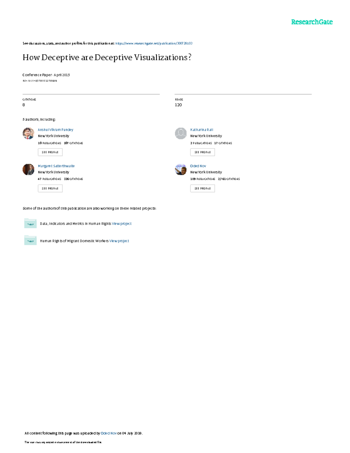 Pandey 2015 How deceptive are deceptive visualizations - See ...