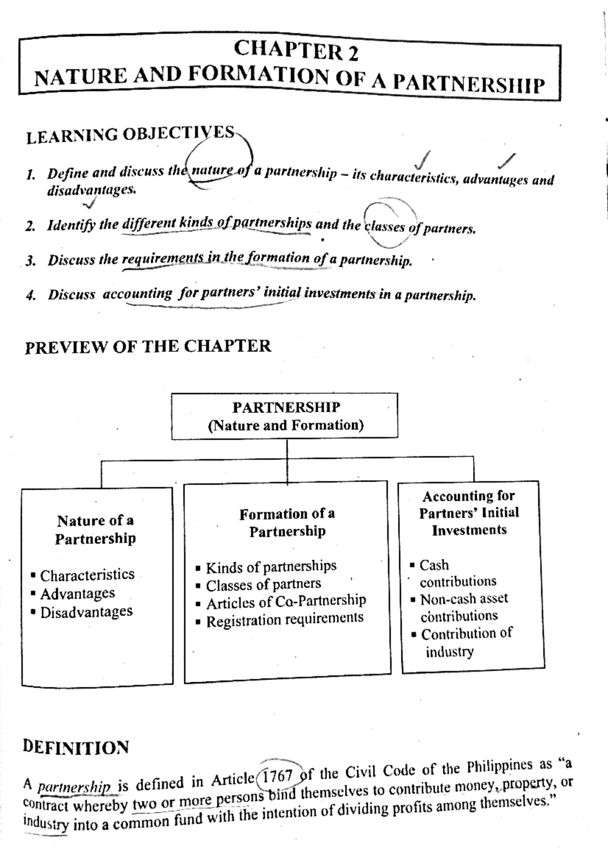 Nature and Formation of Partnerhsip - Corporate Law - Studocu