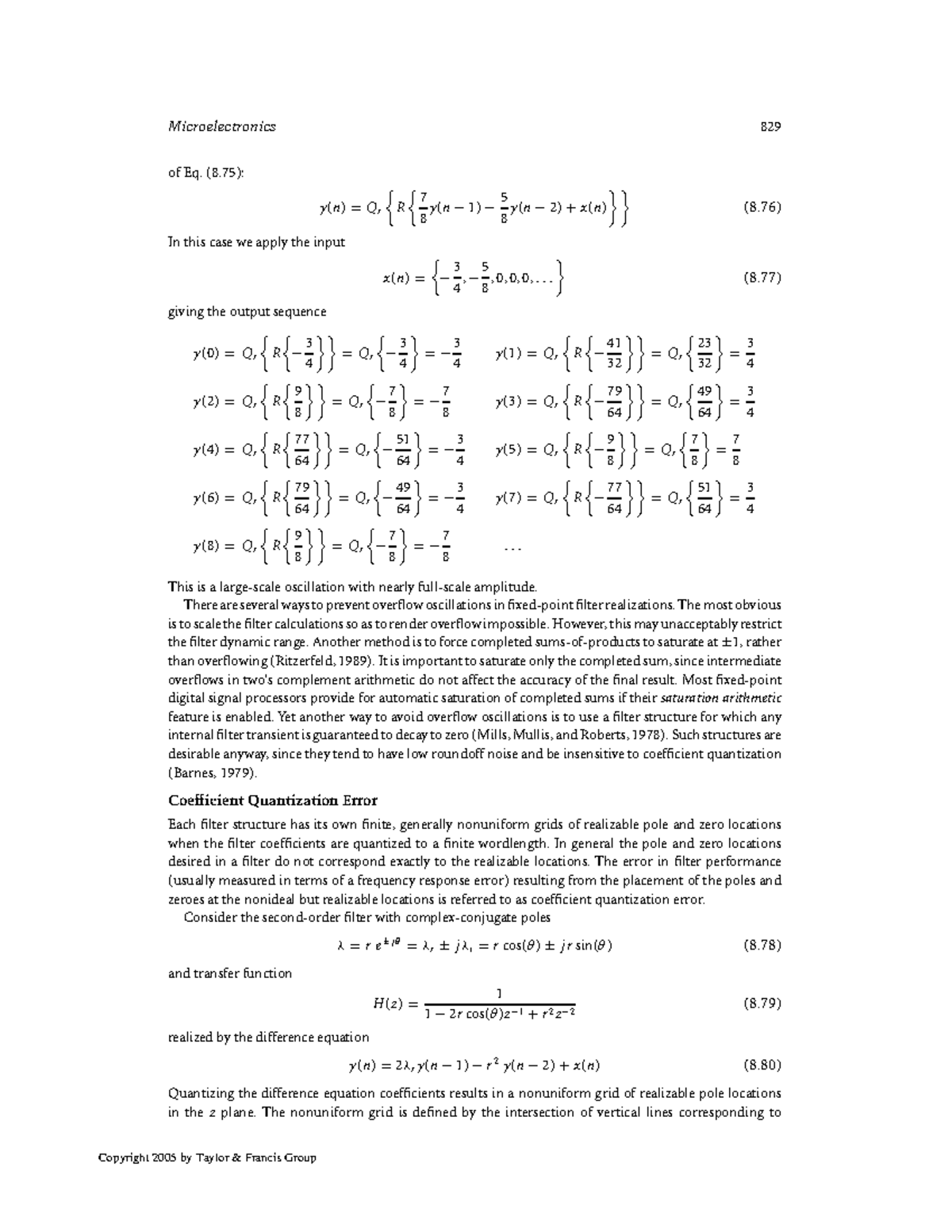 Electrical Engineering notes (167) - Microelectronics 829 of Eq. (8): y ...