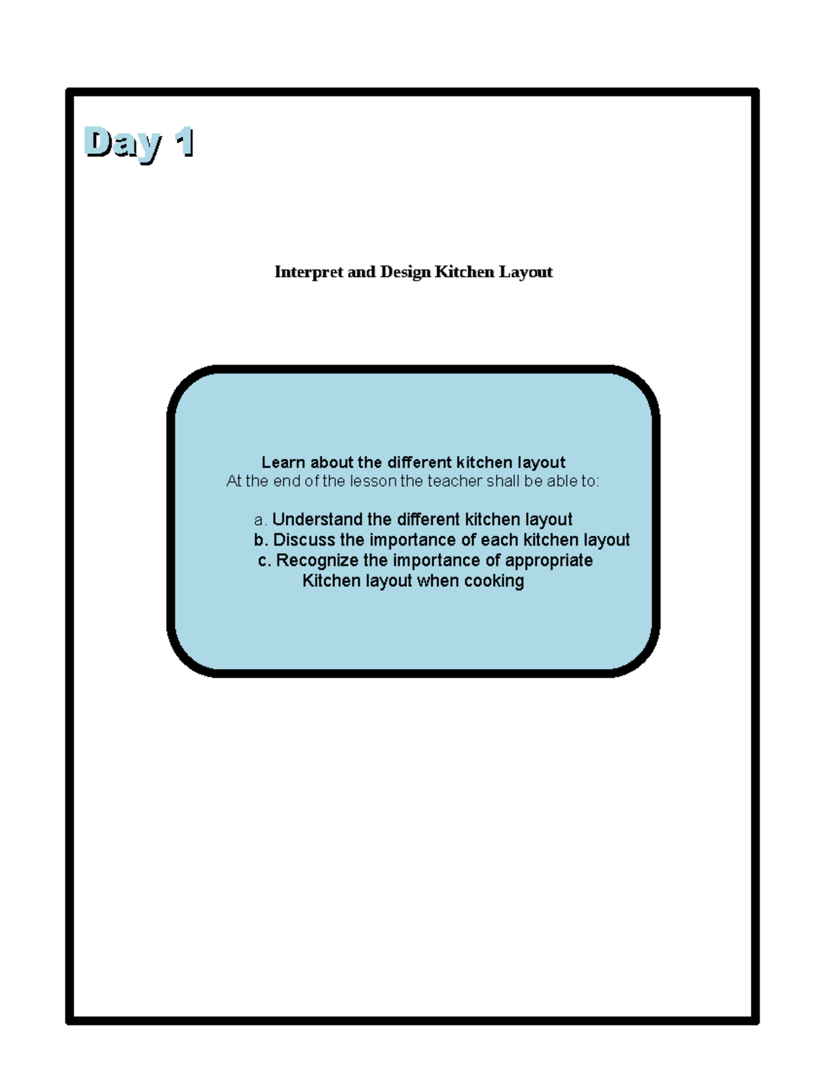 Courseware-scratch-Copy - Day 1Day 1 Interpret and Design Kitchen ...