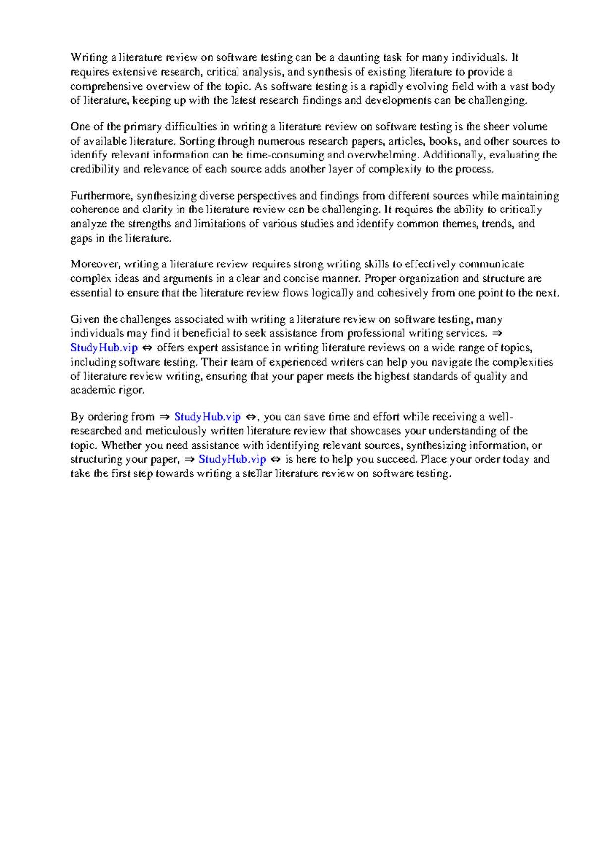 Literature Review Software Testing - Writing a literature review on ...