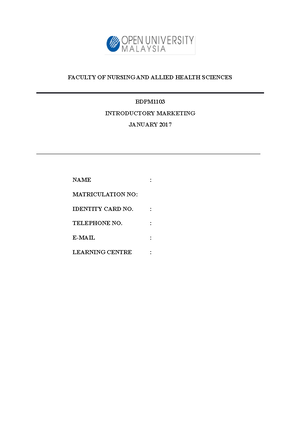 06 MPU2192 T2 - Notes - Principles of Management - OUM - Studocu