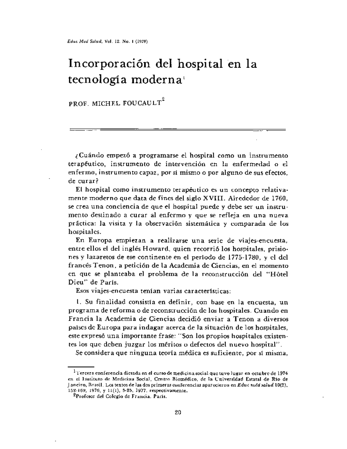 Lectura clave para comprender el RAE - Educ Med Salud, Vol. 12, No. 1 ...