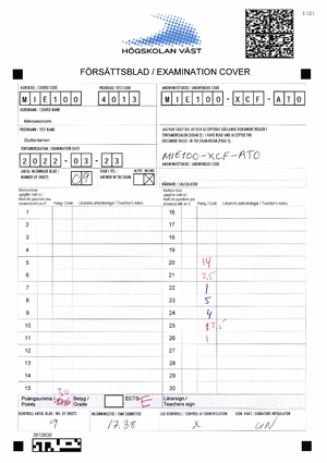 Bivariat analys med svar - Uppgift 1. Du ska nu skapa en lämplig tabell ...