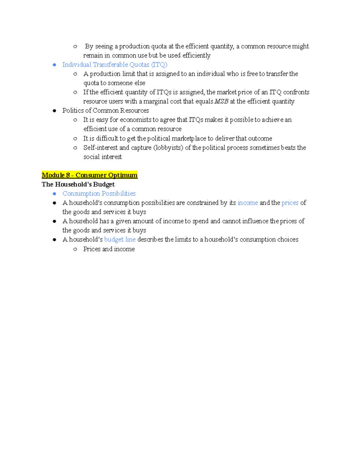 Econ B251: Consumer Optimum - By seeing a production quota at the ...