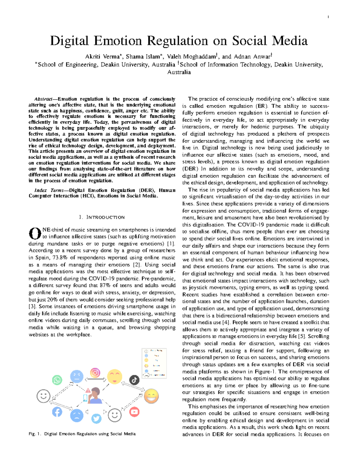 Digital Emotion Regulation on Social Media - The ability to effectively ...