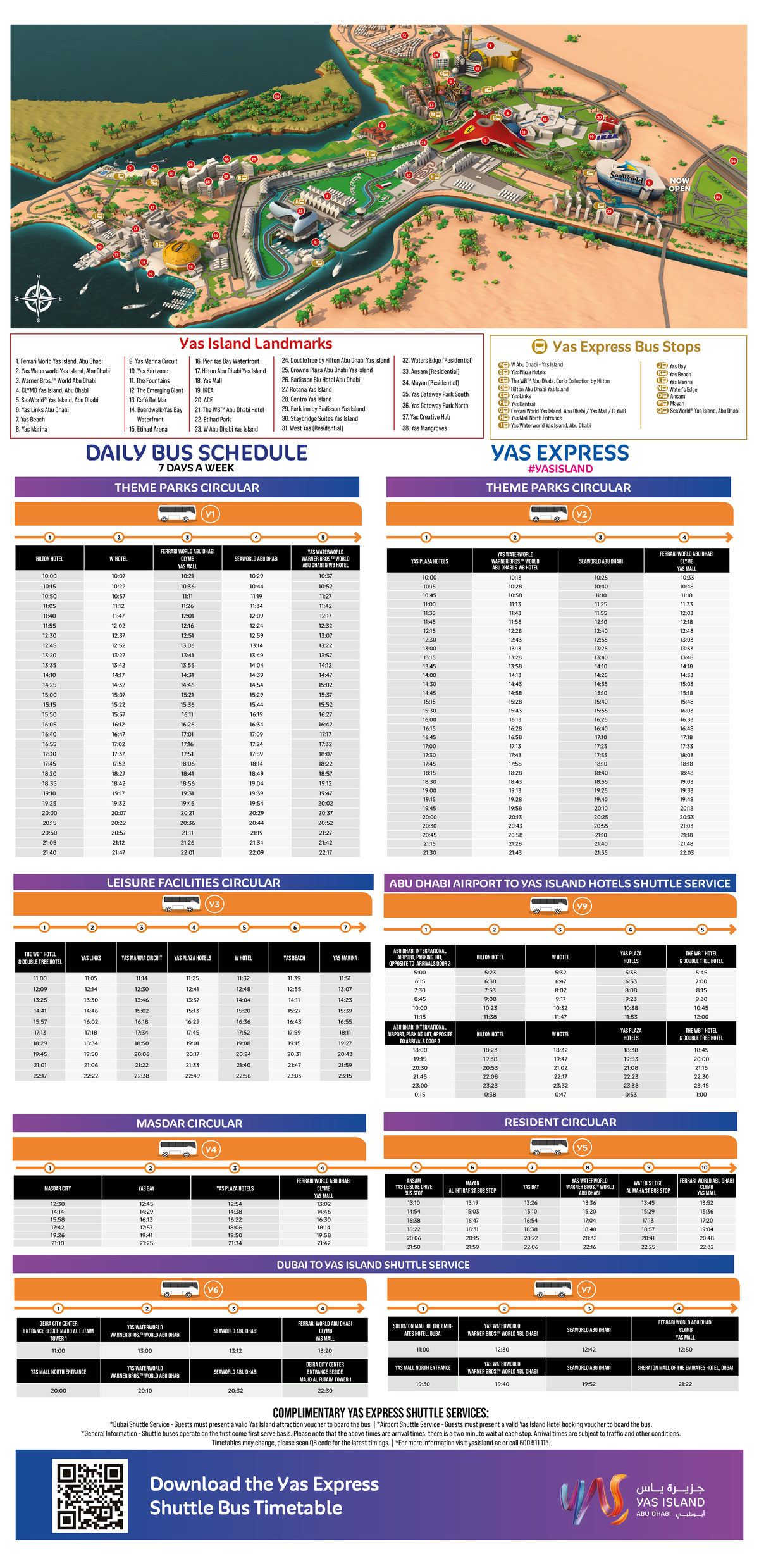 YEBus Timings June 1st - sss - DAILY BUS SCHEDULE 7 DAYS A WEEK YAS ...
