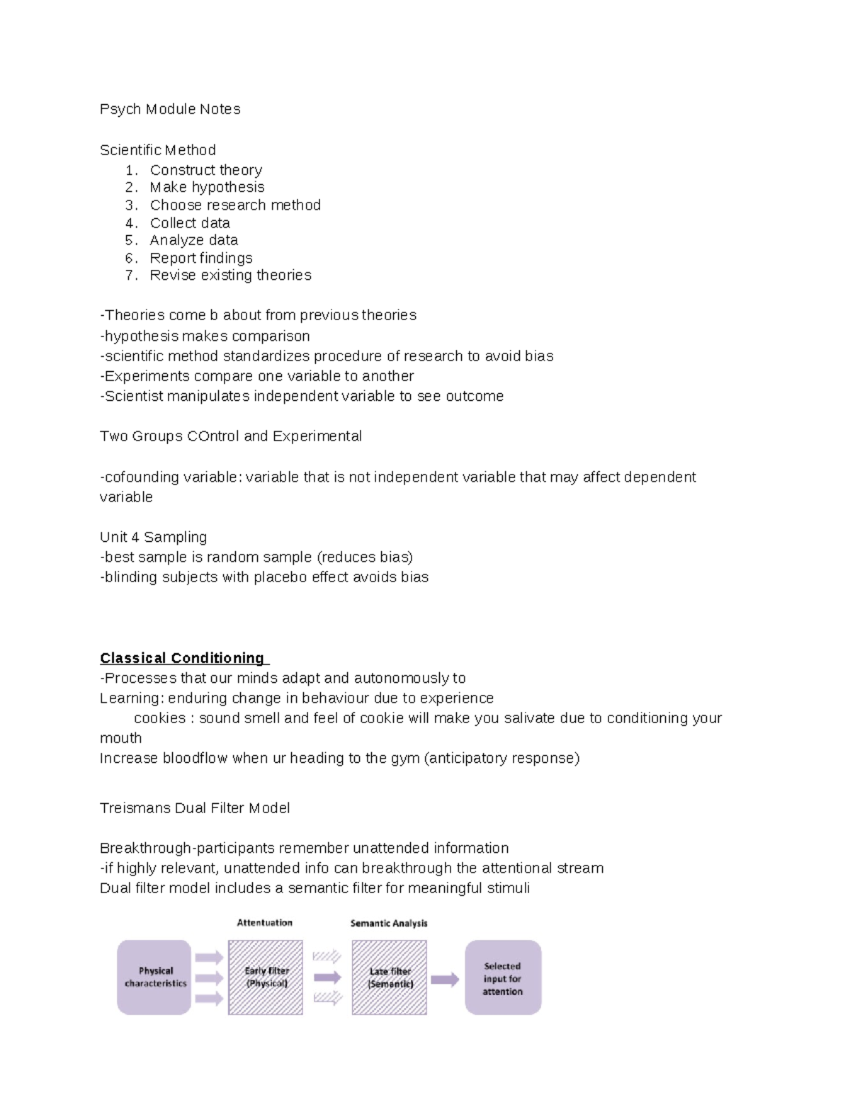 Module notes psych-1 - Psych Module Notes Scientific Method 1 ...