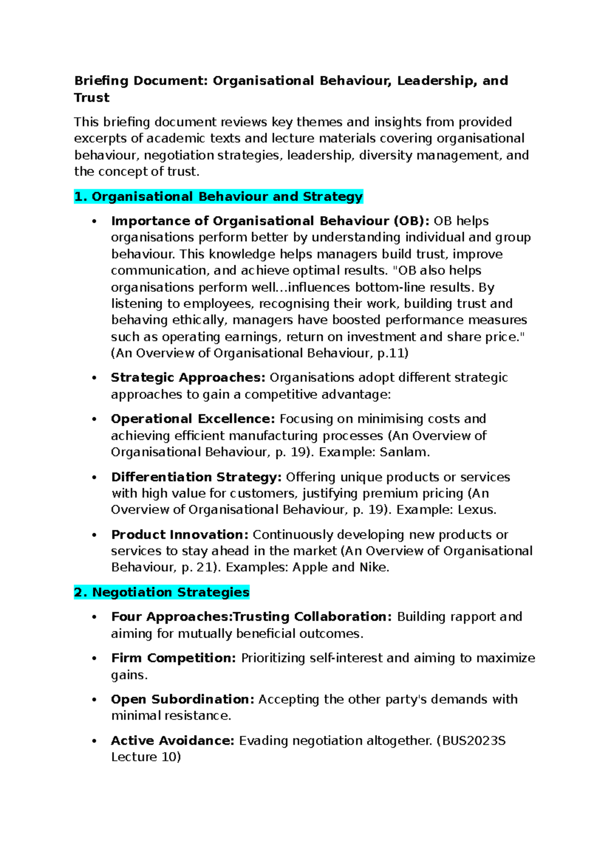 Notebook LM BUS2023S Briefing Document - Briefing Document ...