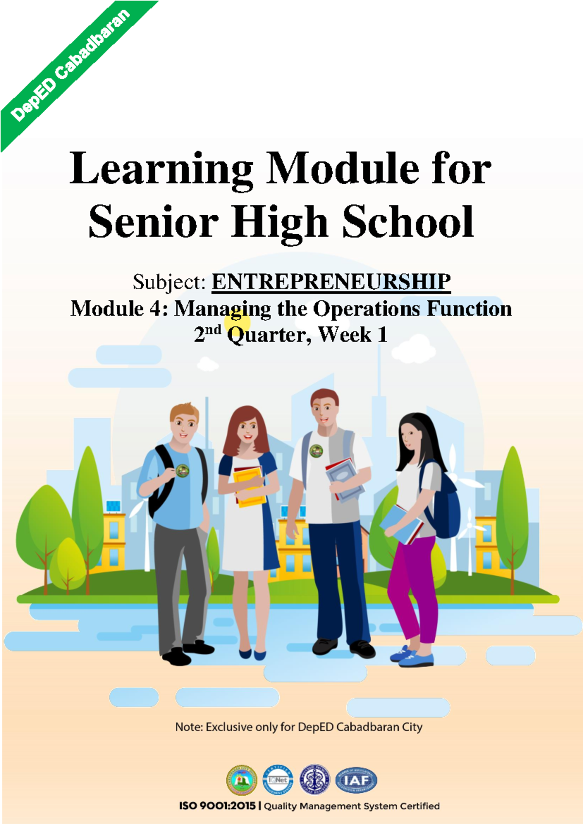 Entrepreneurship - Module 4 - Learning Module for Senior High School ...