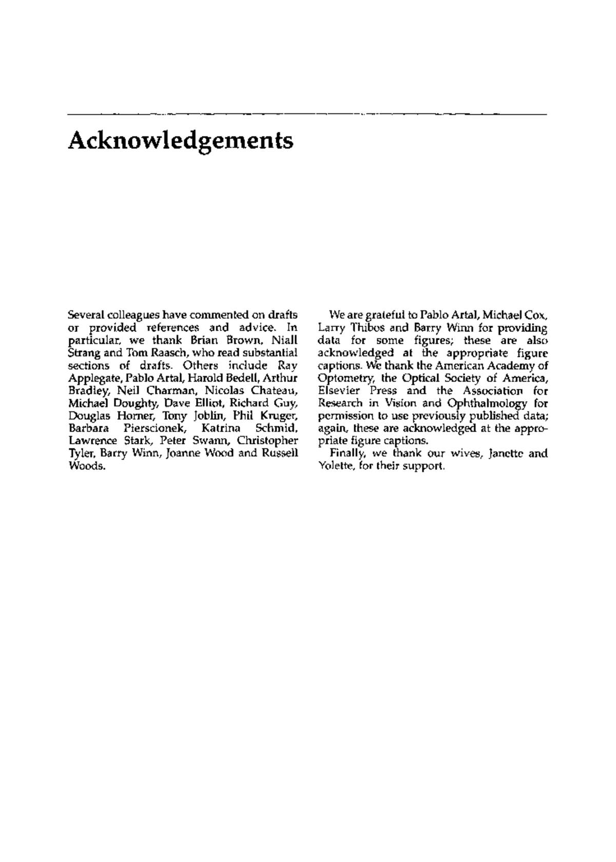 Acknowledgements 2000 Optics-of-the-Human-Eye - Acknowledgements ...