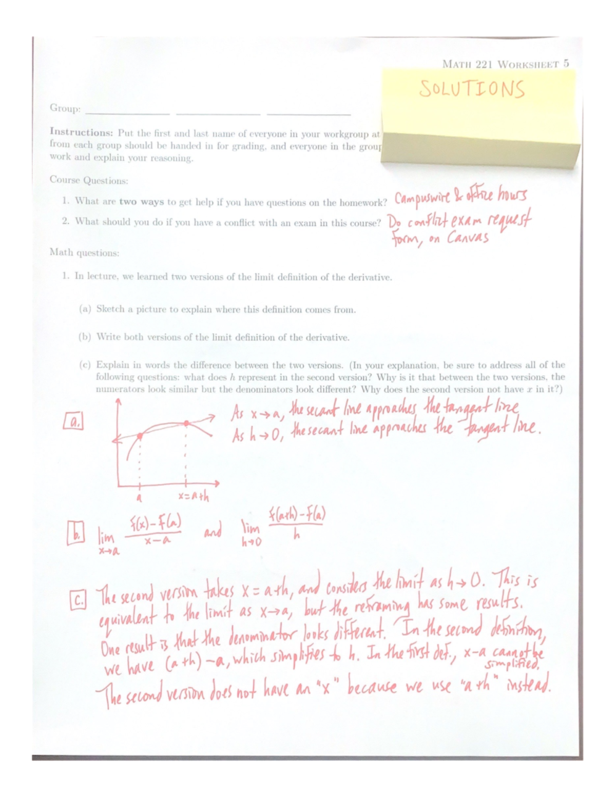 WS05 09072022 sols - Solution for Worksheet 5 - MATH 221 - Illinois ...