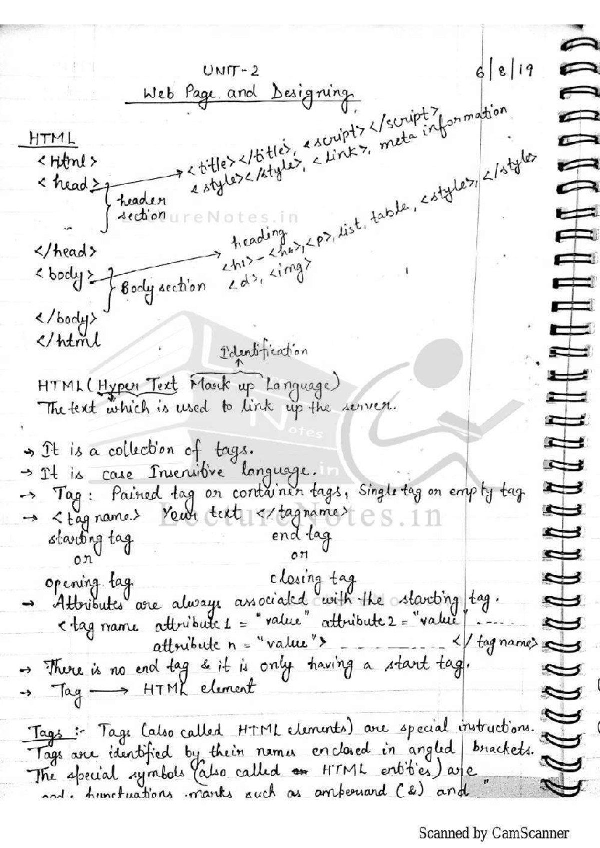 Wt unit 2 - Handy Notes - B.tech - Studocu