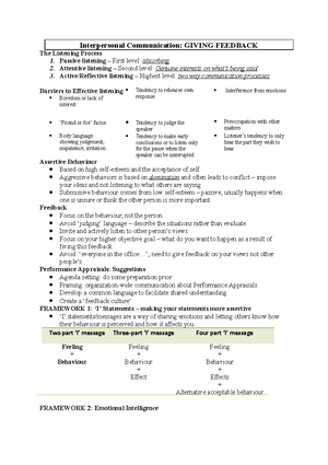 Introduction to Interpersonal Communication - Interpersonal ...