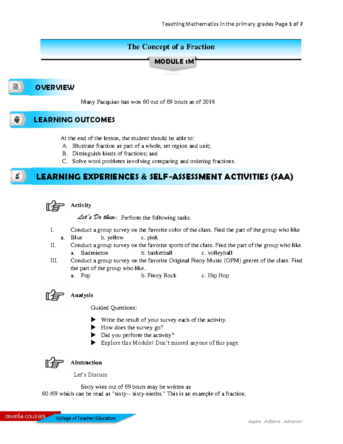 Module-1 (midterm) - Guide to lesson plan - OSMEÑA COLLEGES College of ...