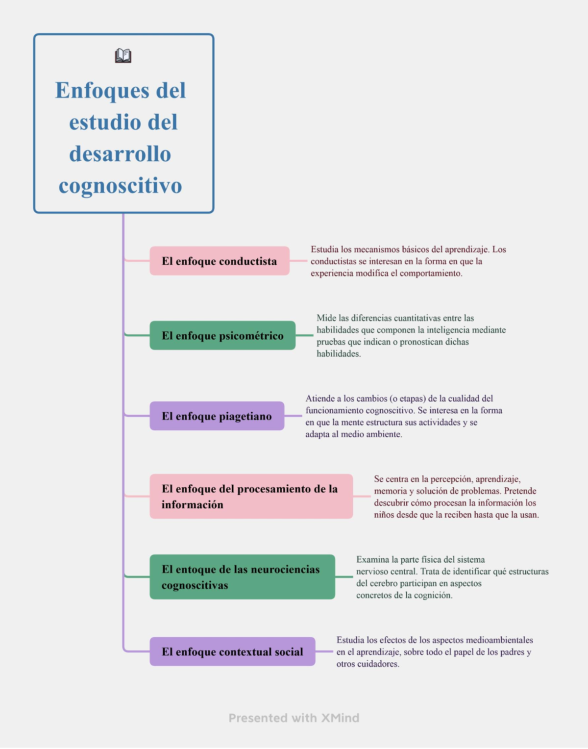 Esquema psi desarrollo - Enfoques del estudio del desarrollo cognoscitivo Estudia los mecanismos ...