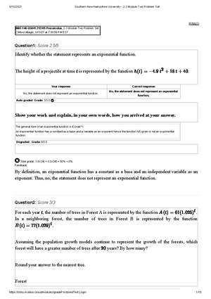 MAT 140 Module 1 Assessment - Page: 1 of 1 Rows: 1 - 18 of 18 - 0 ...