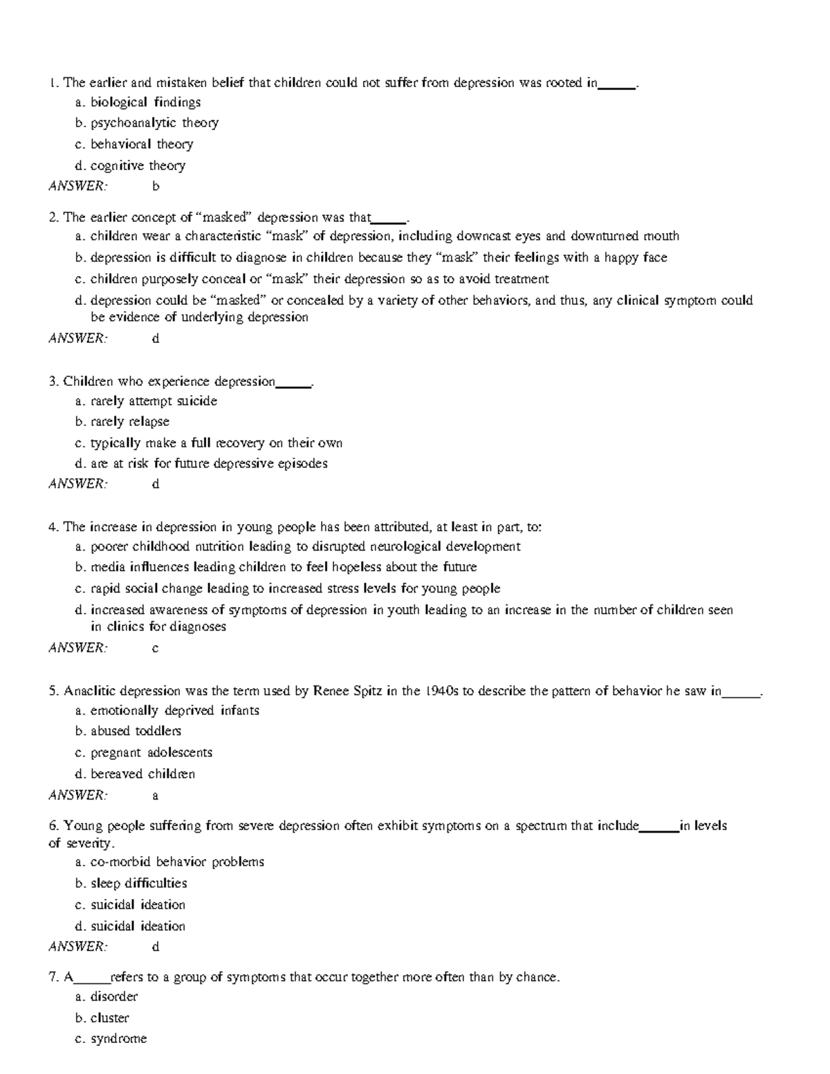 Chapter 10 Sample Exam Items - The earlier and mistaken belief that ...