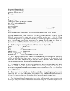 Surat kebenaran membawa laptop:gadget DCS - perakaunan - Studocu