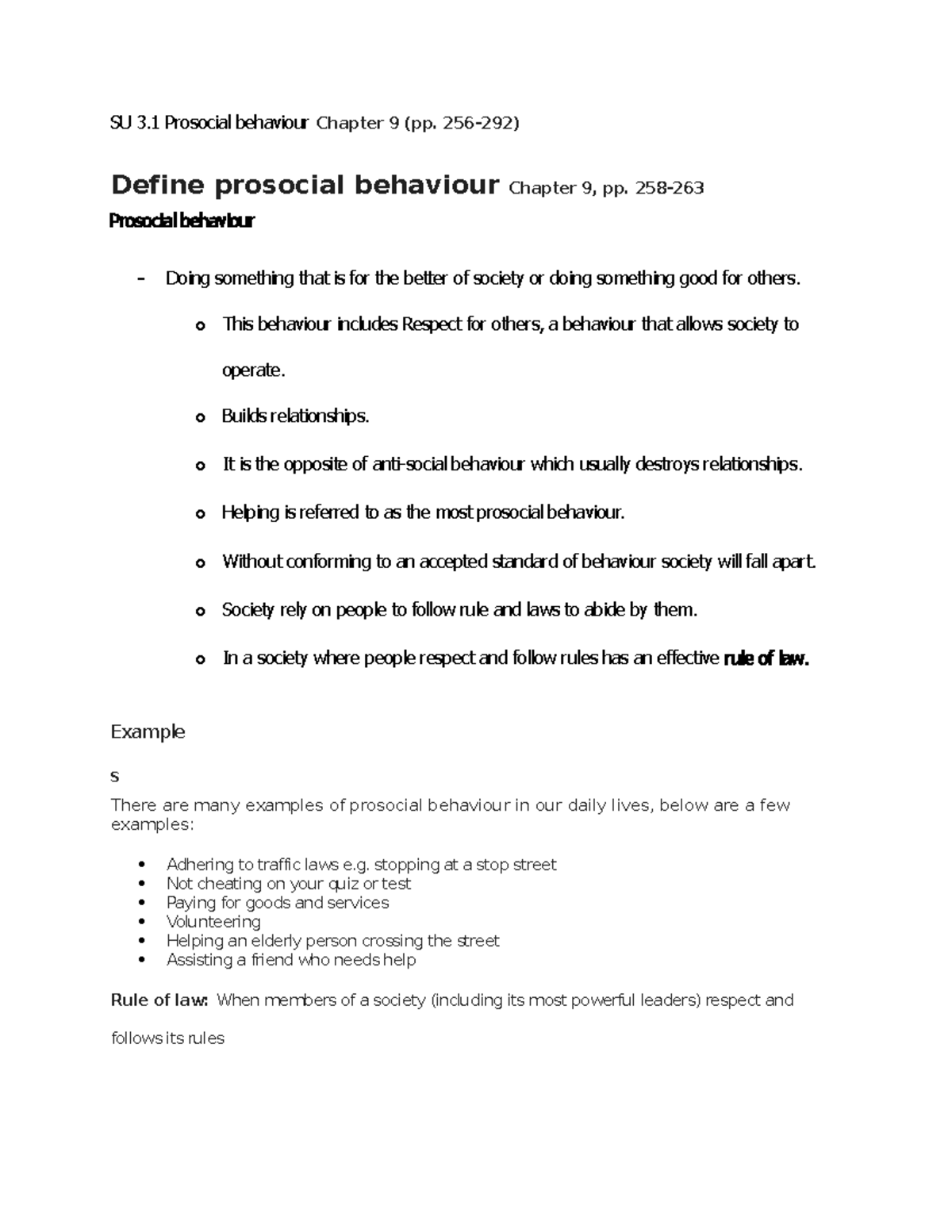 2021.13.14.09 SU 3 - Tutorial Whatsapp session notes - SU 3 Prosocial ...