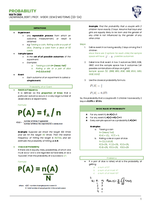 Lecture 1 - Intro TO Biostatistics - BE 100 – LECTURE: INTRODUCTION TO BIOSTATISTICS IN THE ...