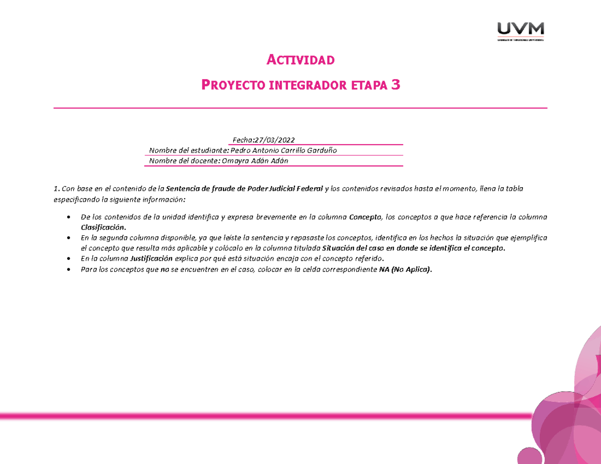 A4 Eq Pc Proyecto Actividad Proyecto Integrador Etapa 3 Fecha 27