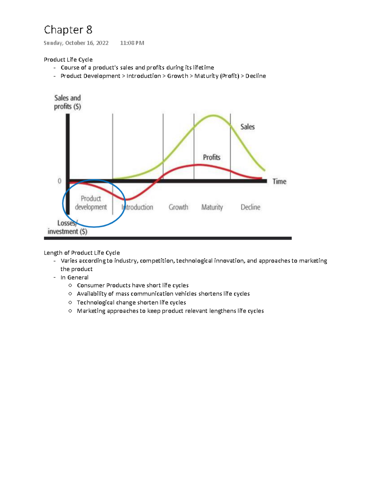 Essentials of Marketing Chapter 8 Lecture Notes - Product Life Cycle ...