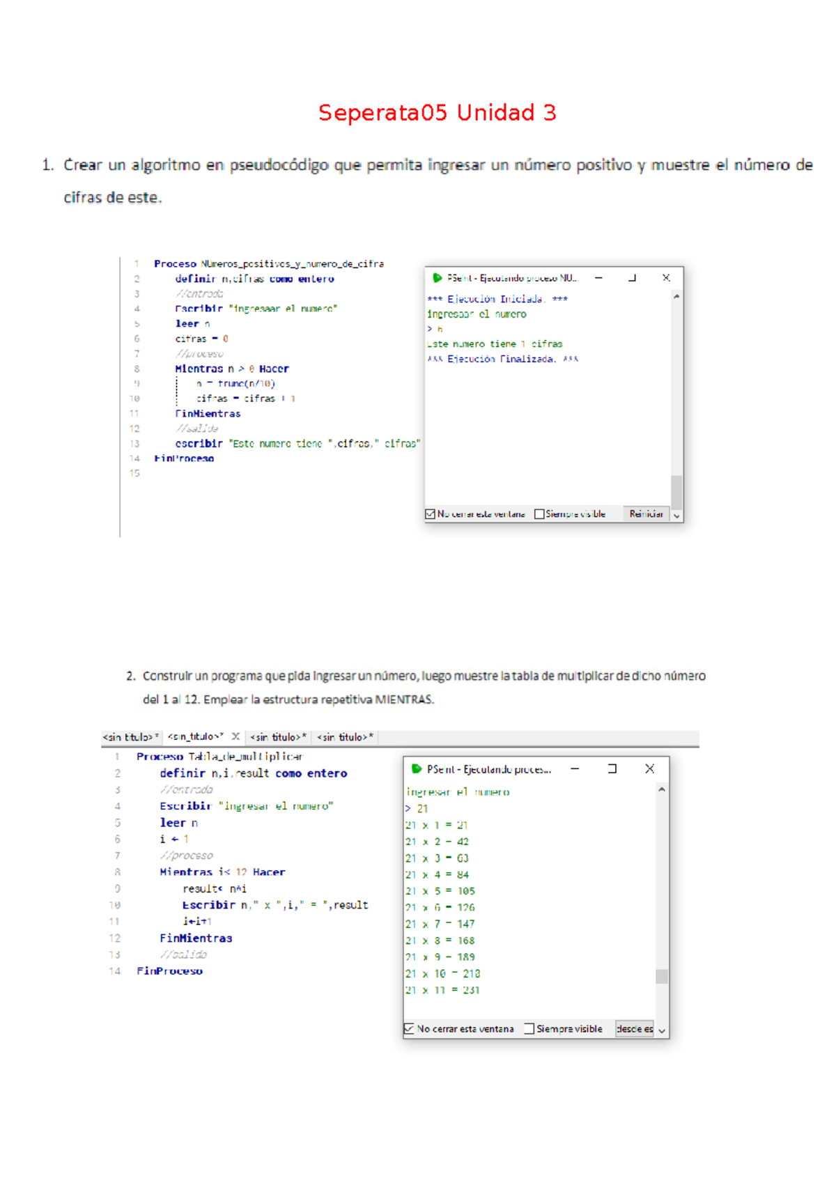 Seperata 05 Unidad 3 - tarea - principios de algoritmos - Seperata05 ...