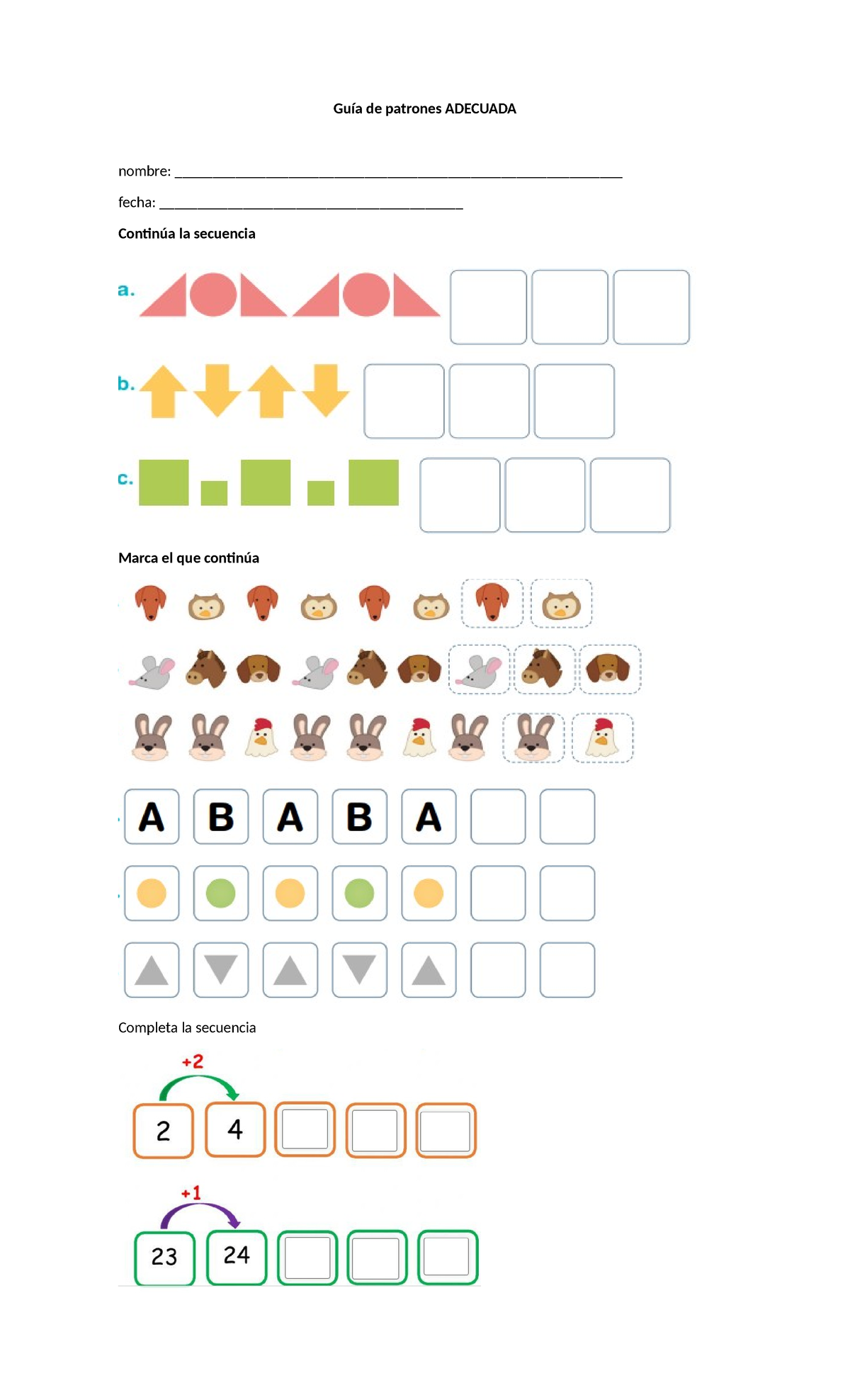 Guía de patrones 31.07 Adecuada - Desarrollo del Lenguaje - Guía de ...