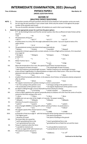 Class 10 new physics book - BS physics - Studocu