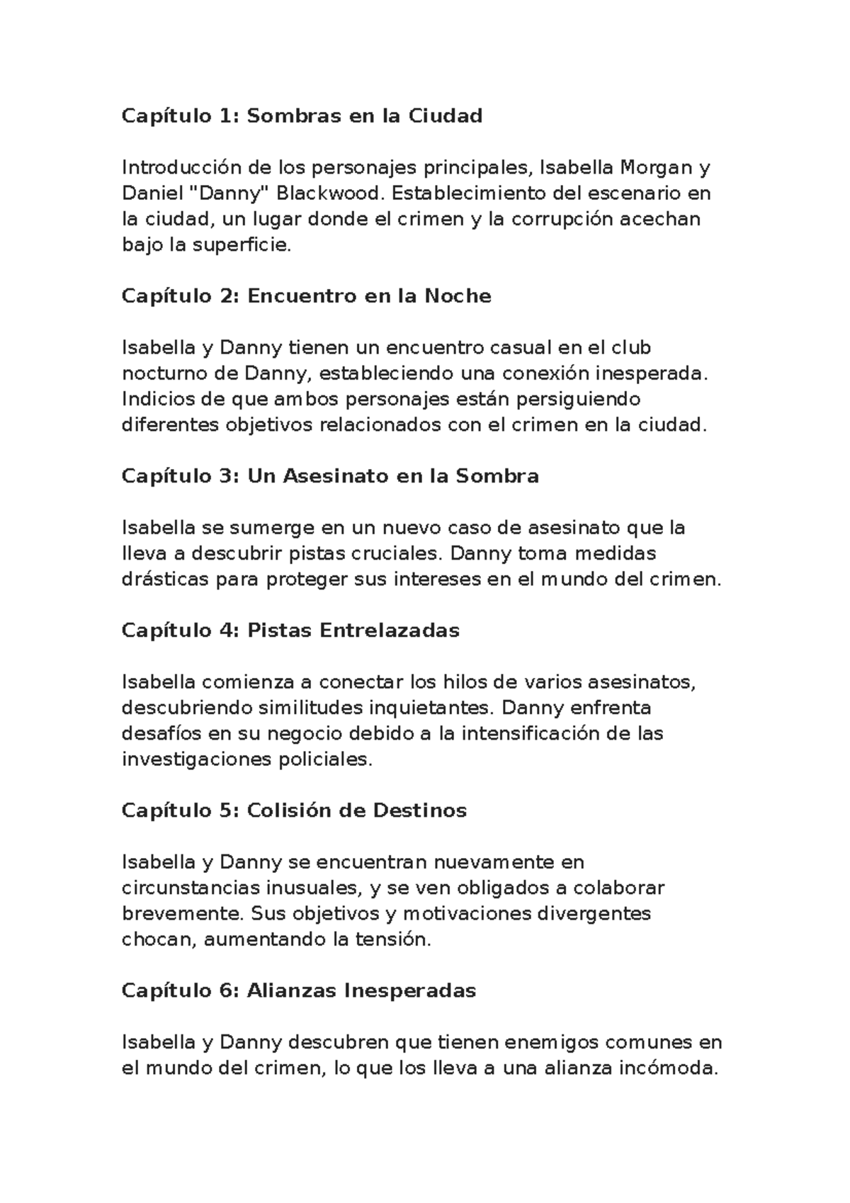 Ideas DE Libro - BJBJB - Capítulo 1: Sombras en la Ciudad Introducción ...