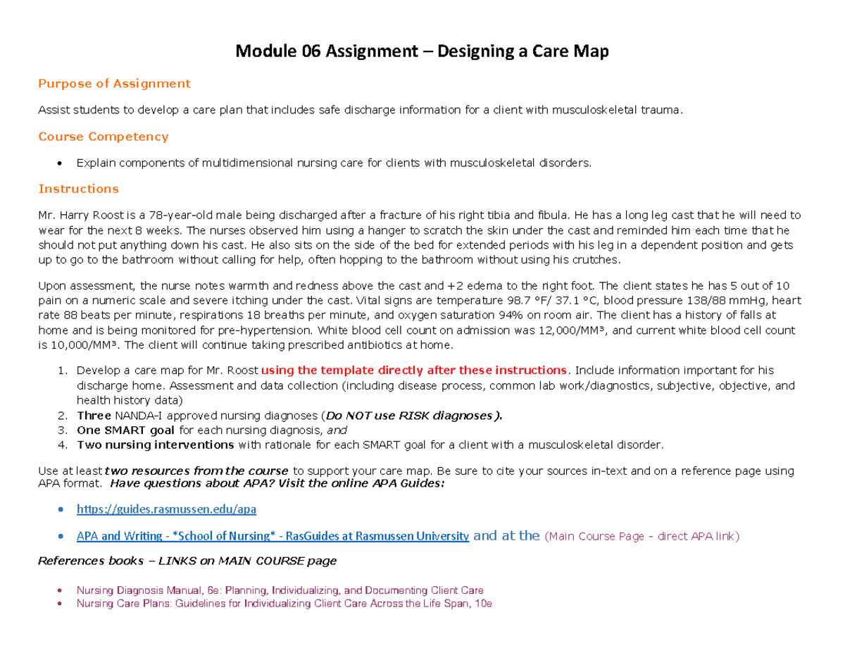 NUR 2356 Module+06+Assignment 2024UCP - Module 06 Assignment ...