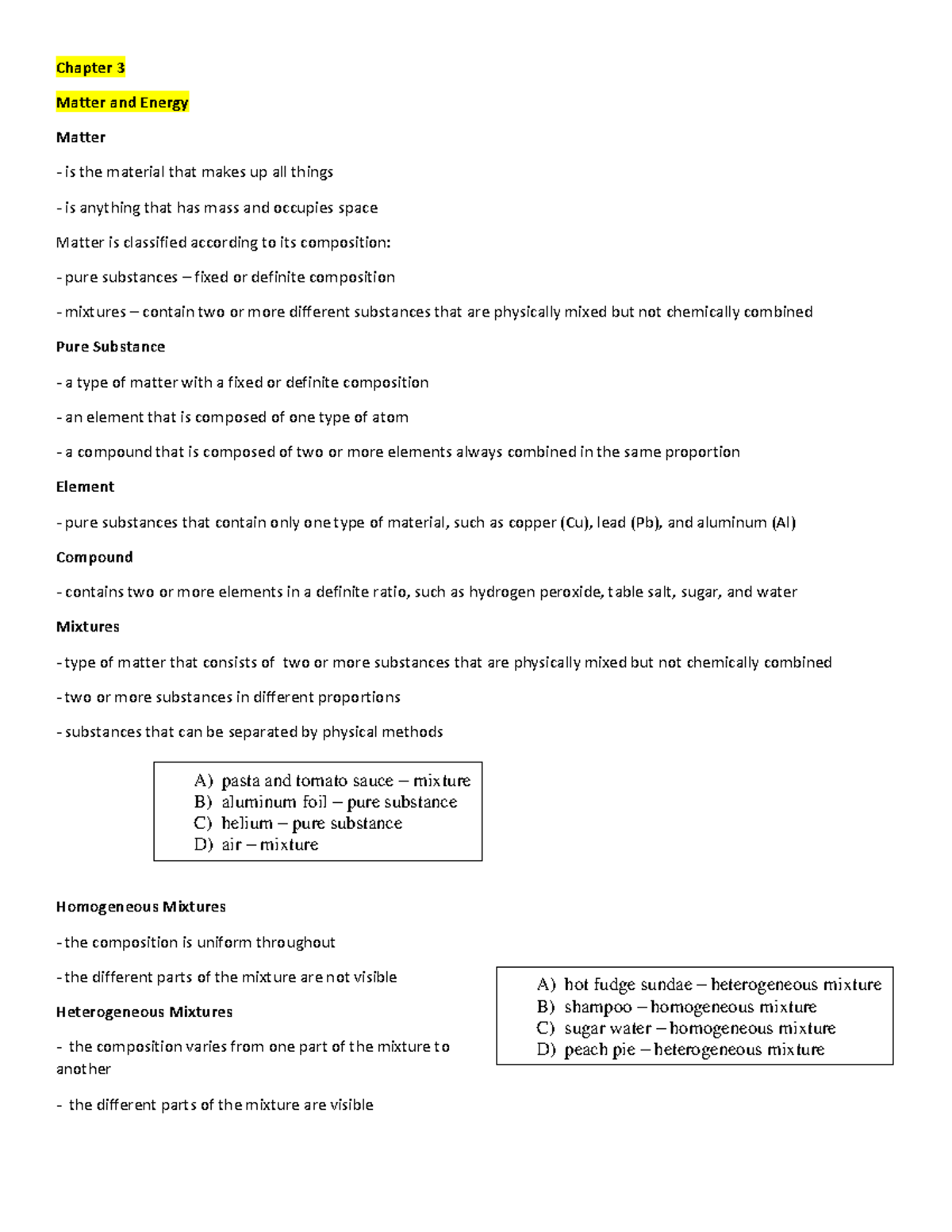 Chemistry Chapter 3 - Warning: TT: undefined function: 32 Warning: TT: undefined function: 32 ...