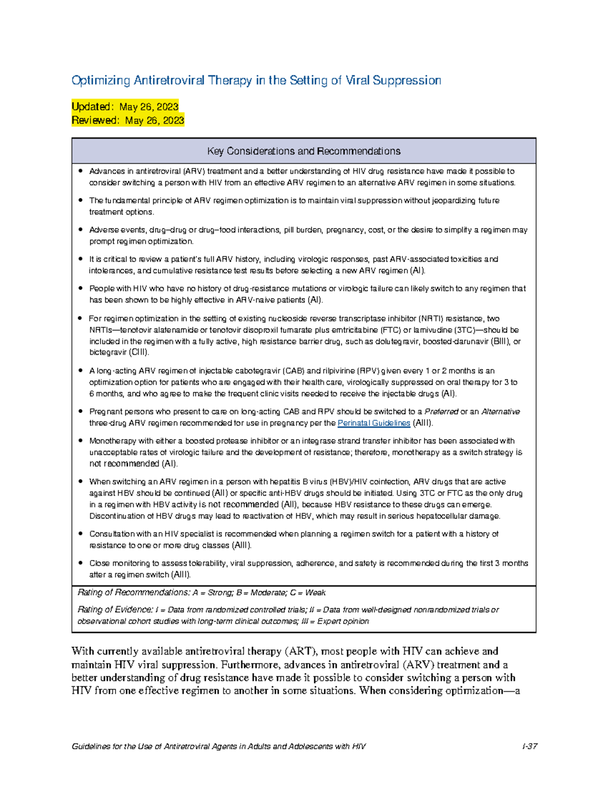 Optimizing antiretroviral therapy virologic suppression adult ...