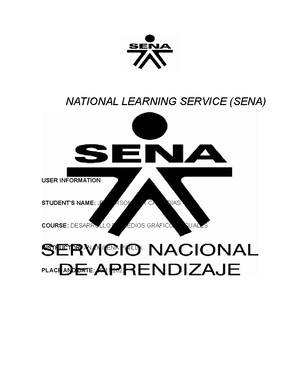Habilidades como emprendedor - SERVICIO NACIONAL DE APRENDIZAJE (SENA) INFORME: IDENTIFICAR ...