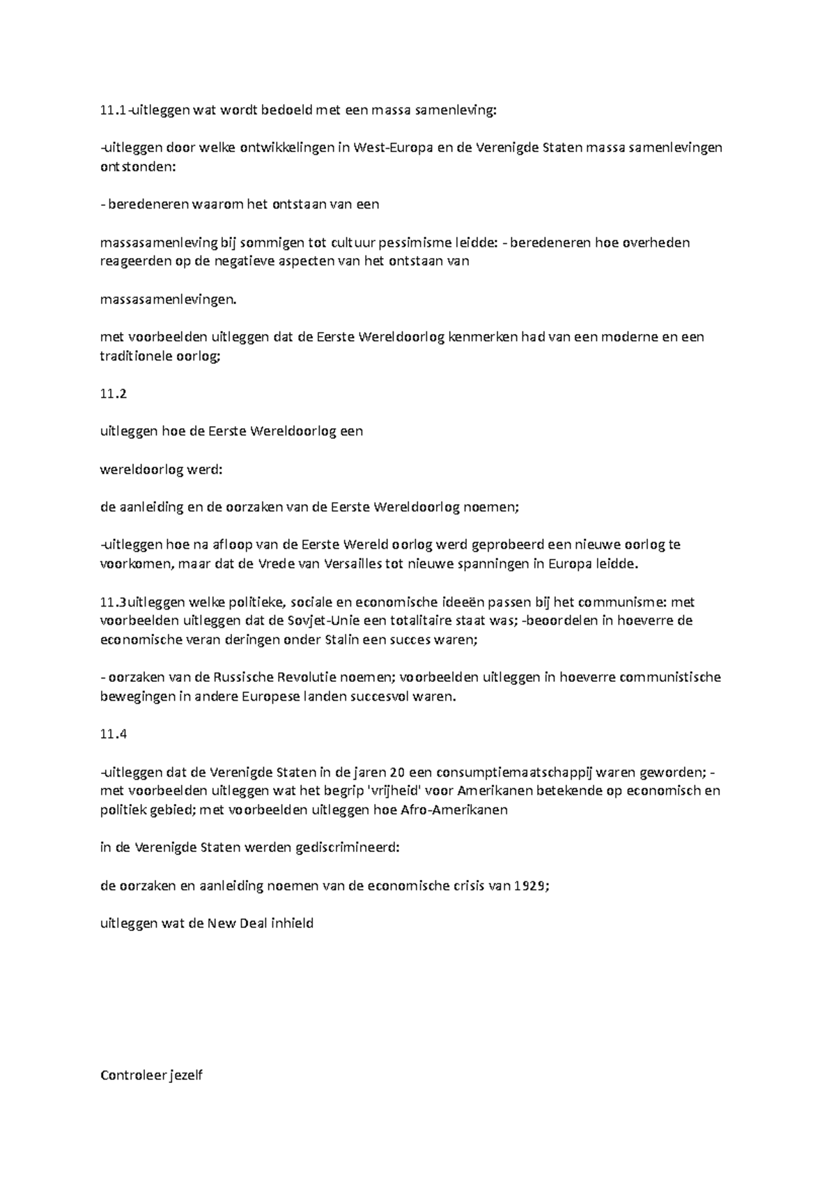 Gs DUI h11 tm h13 + hc - bla - 11-uitleggen wat wordt bedoeld met een ...