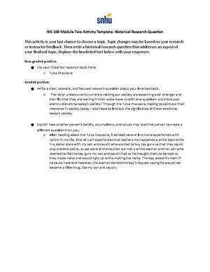 HIS 100 Module Two Activity Sources Template - HIS 100 Module Two ...
