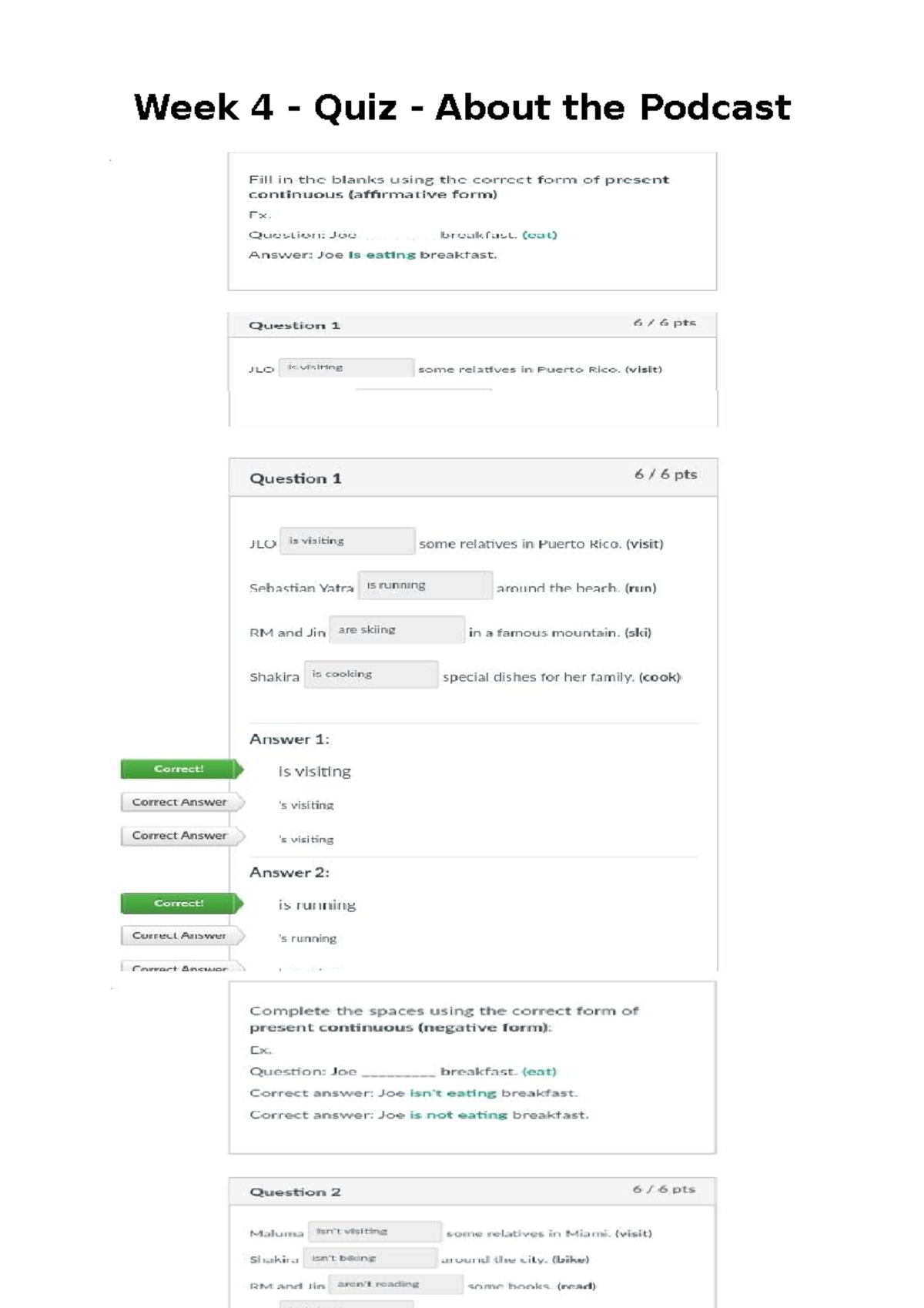 Week 4 - Quiz - About the Podcast (INGLÉS II) - Ingles II - Week 4 ...