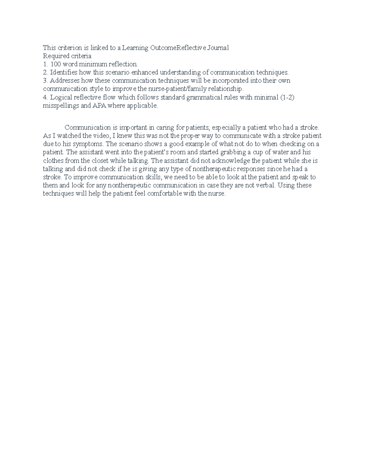 Ati stroke - ati - This criterion is linked to a Learning ...