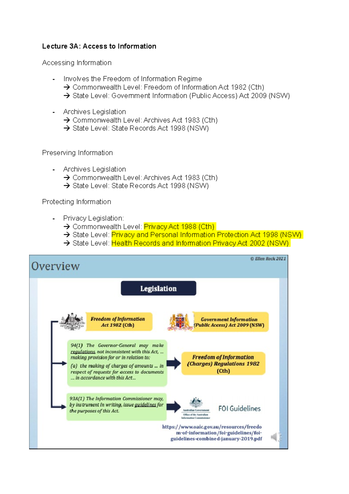Lecture 3 - Access to Information & Legality-Merits Distinction ...