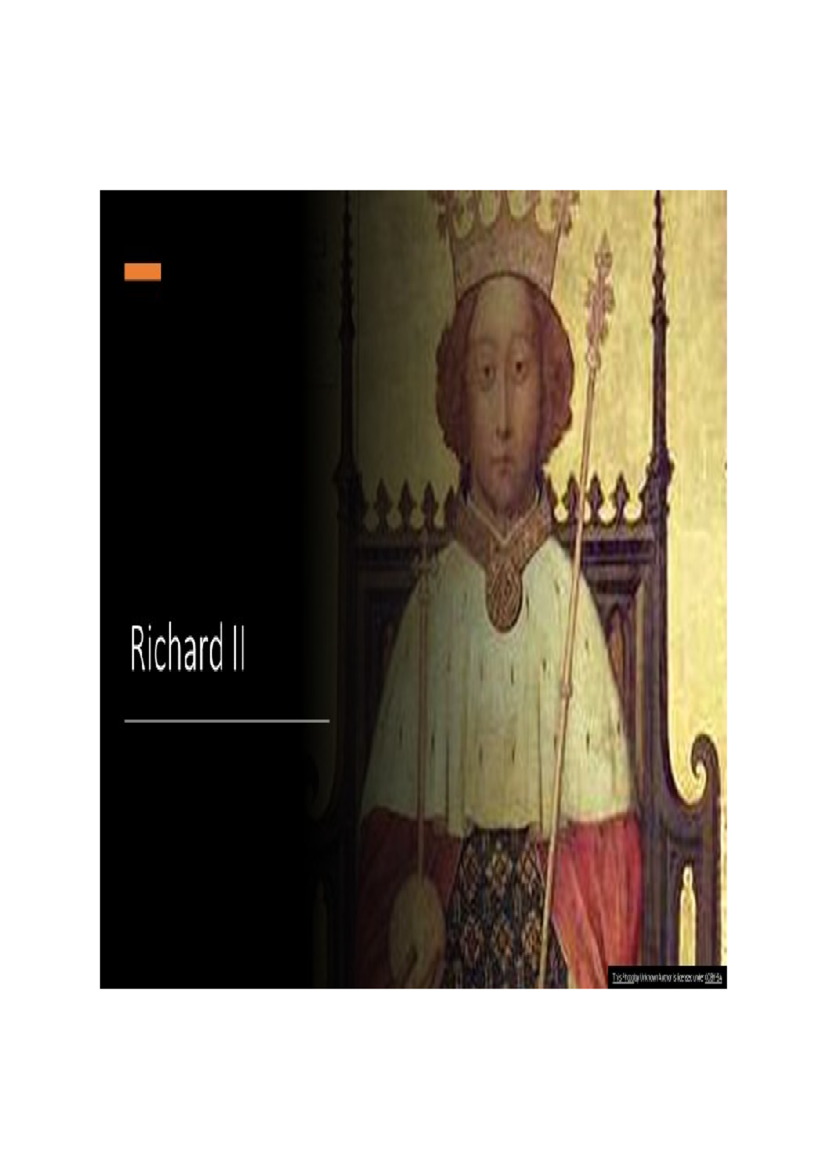 Richard II booklet - youtube/watch?v=_g8yKB6uJr8&t=13s After reading ...
