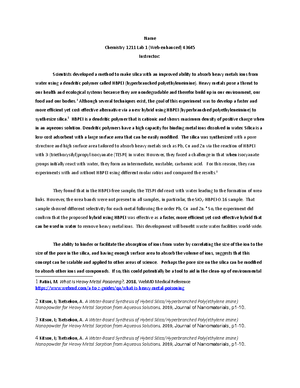 How to Write a Formal Laboratory Report - Gwinnett Technical College ...