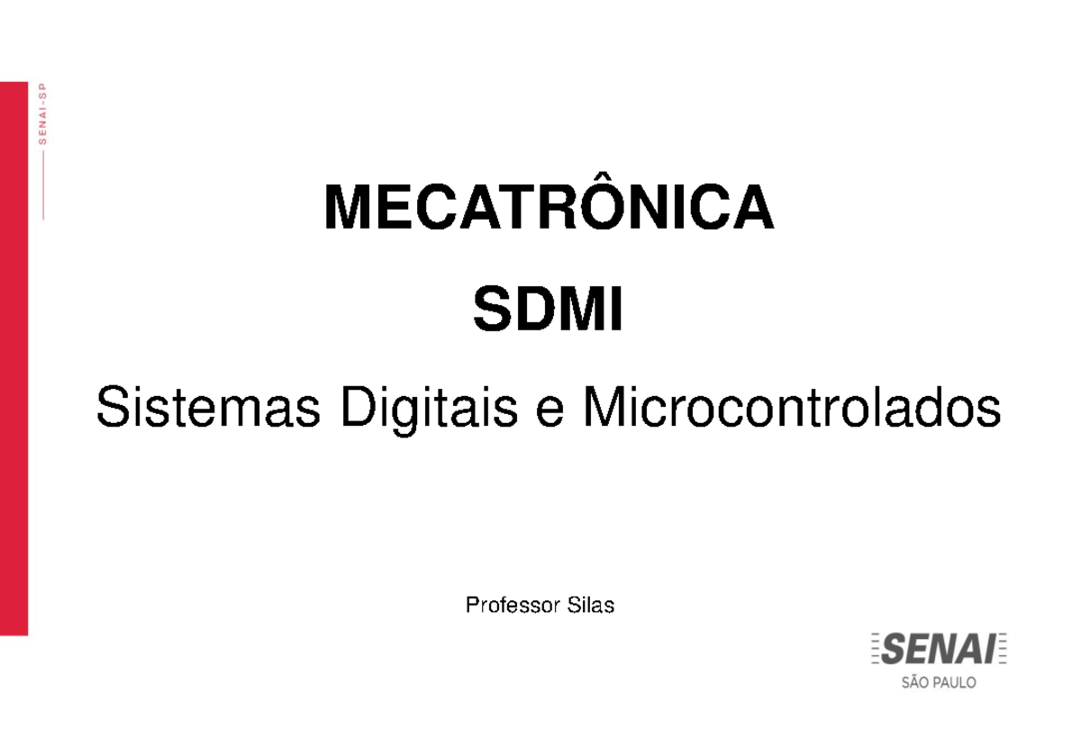 AULA 3 - Portas Logicas - SDMI - MECATRÔNICA SDMI Sistemas Digitais e ...