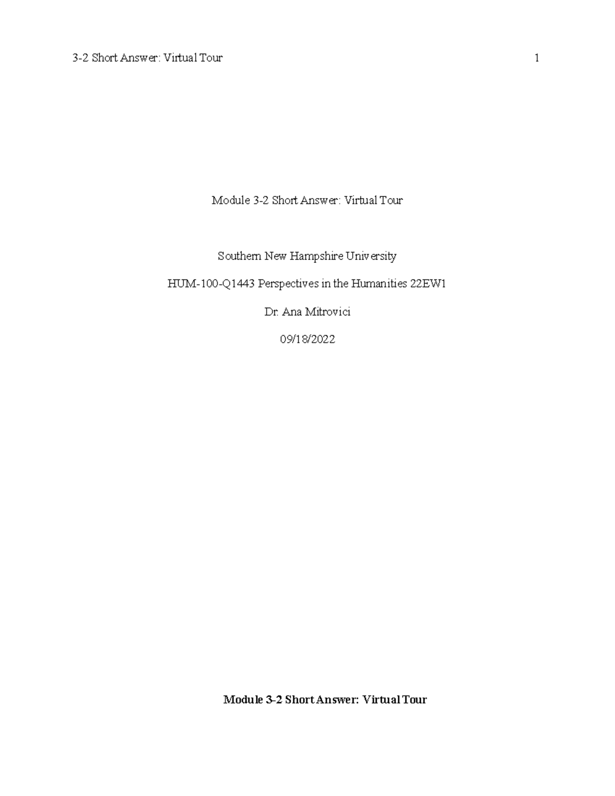3-2 Short Answer - Virtal Tour - Finished - 3-2 Short Answer: Virtual ...