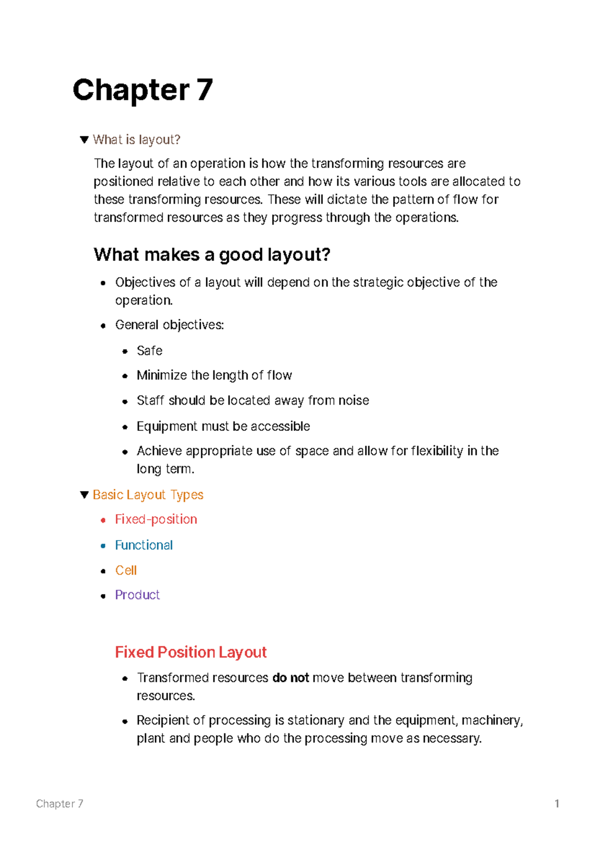 Chapter 7 - Layout and Flow - Chapter 7 What is layout? The layout of ...