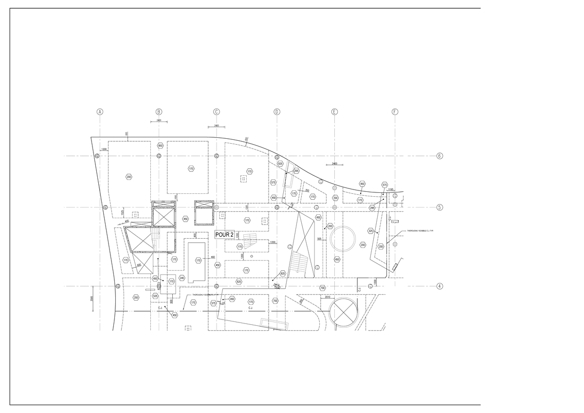 S060-01 L3-P2- Concrete Profiles-1 - DENOTES SLAB EDGE DRAWING NOTES: 1 ...