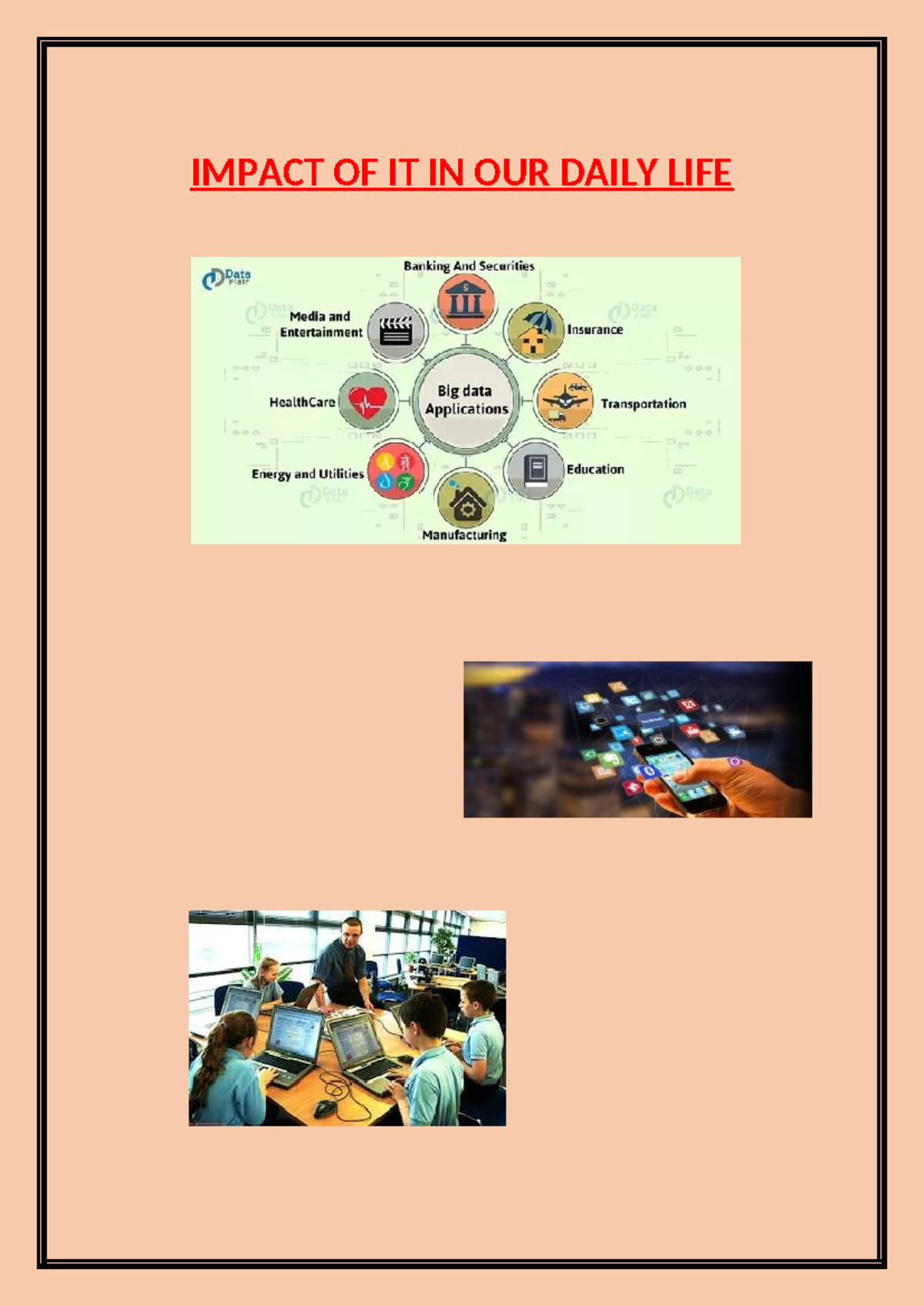 Impact OF IT IN OUR Daily LIFE - Computer Science SL - IMPACT OF IT IN ...