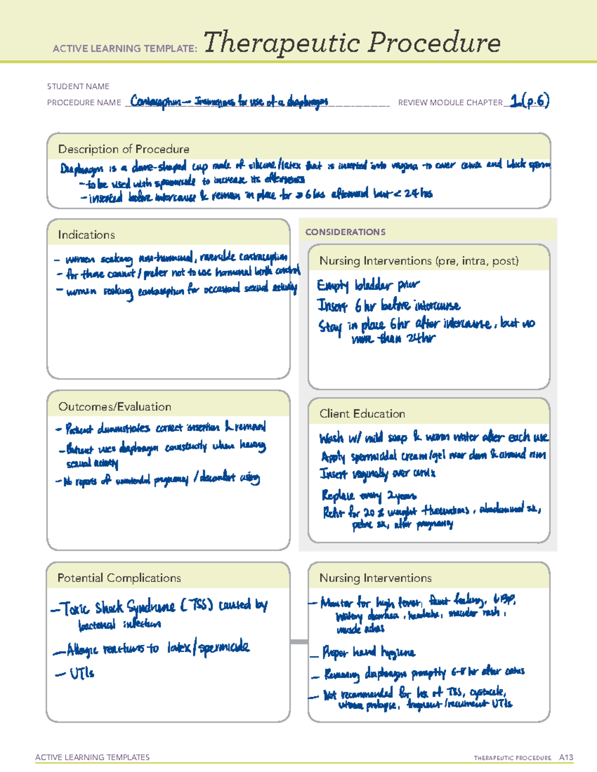 Contraception ATI - ATI templates - ACTIVE LEARNING TEMPLATES ...