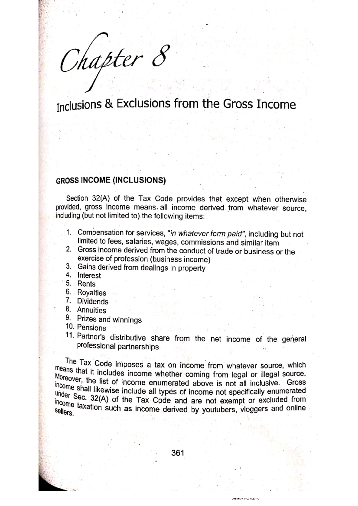 Income Tax Chapter 8 - This is a reference for the student to refer on. - accountancy - Studocu