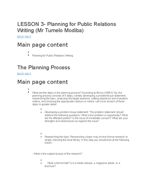 Unit 1 Writing skills for module EUC1501 - Unit 1: Writing Skills in ...